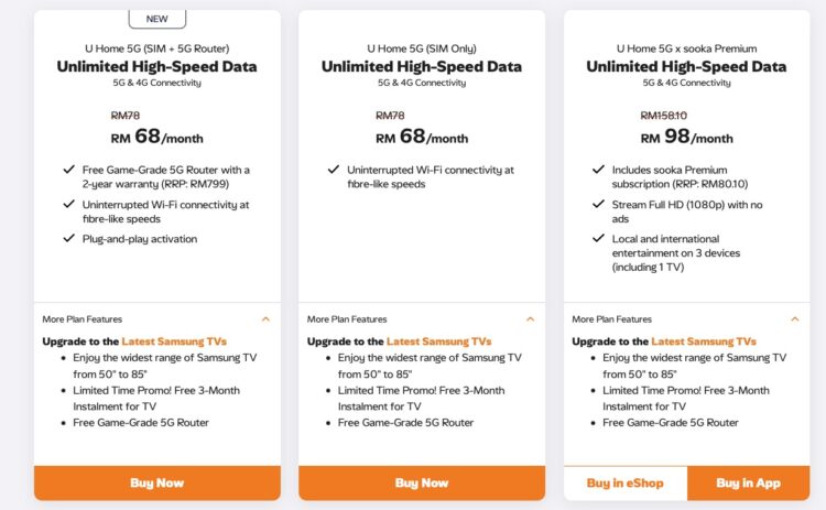 U Mobile's U Home 5G Broadband Plan Now Includes Free "Game-Grade" 5G ...