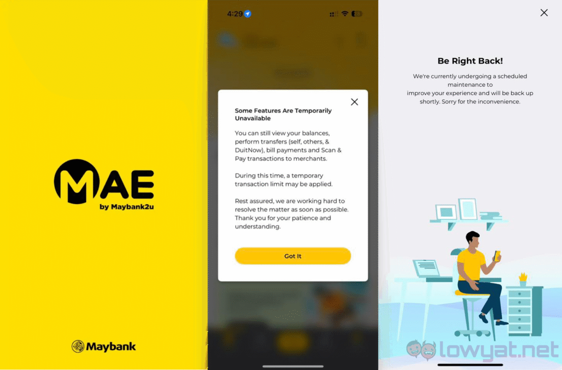 Maybank MAE Currently Experiencing Temporary Disruptions - Lowyat.NET