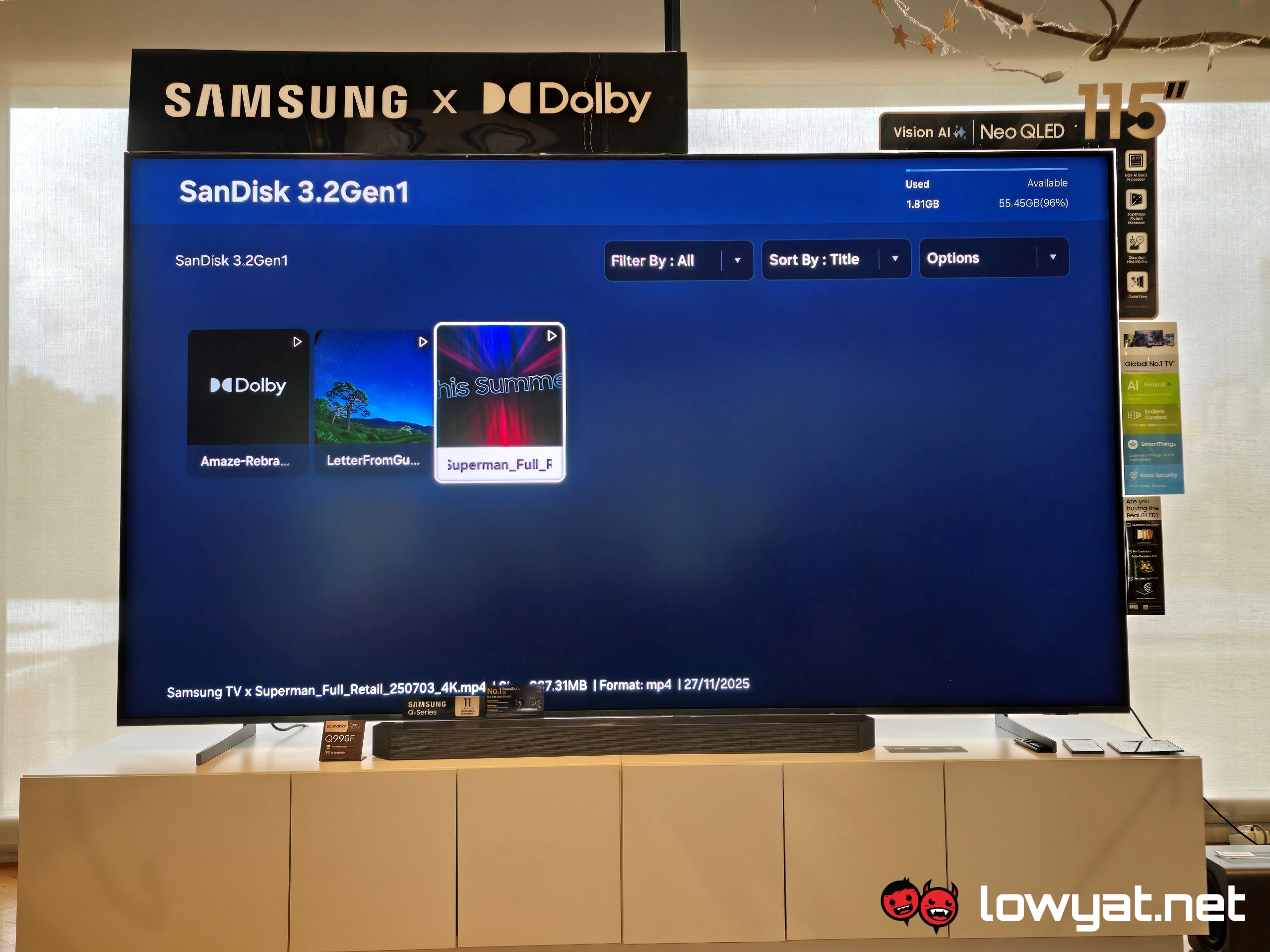 Samsung Officially Brings 115-Inch QN90F Neo QLED TV To Malaysia - Lowyat.NET